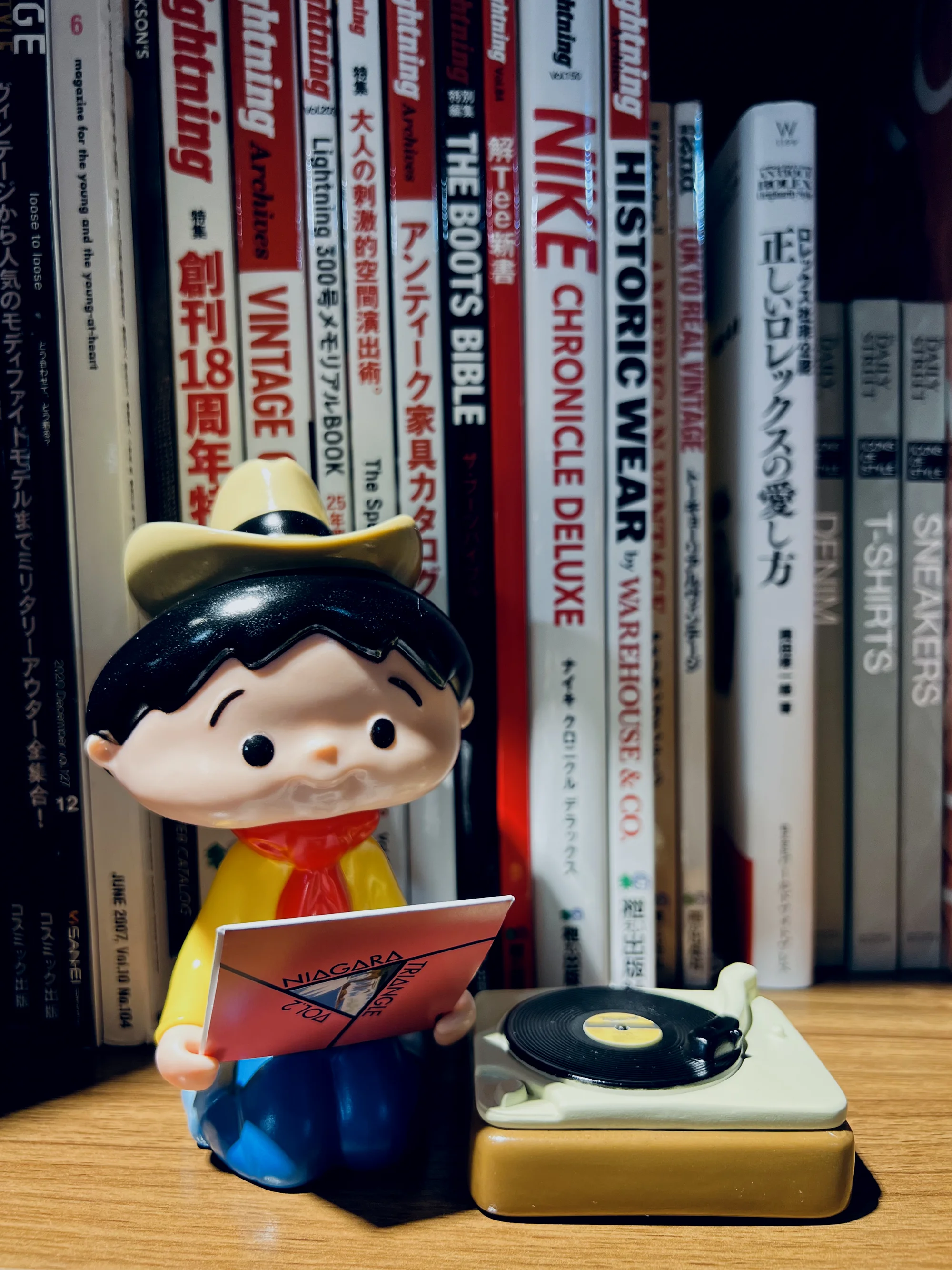 本秀康的RecoSuke 25周年纪念版“黑胶唱机牛仔小子”🎵🤠到了很久一直没有机会摆出来，昨天... | 机组 | 机核 GCORES